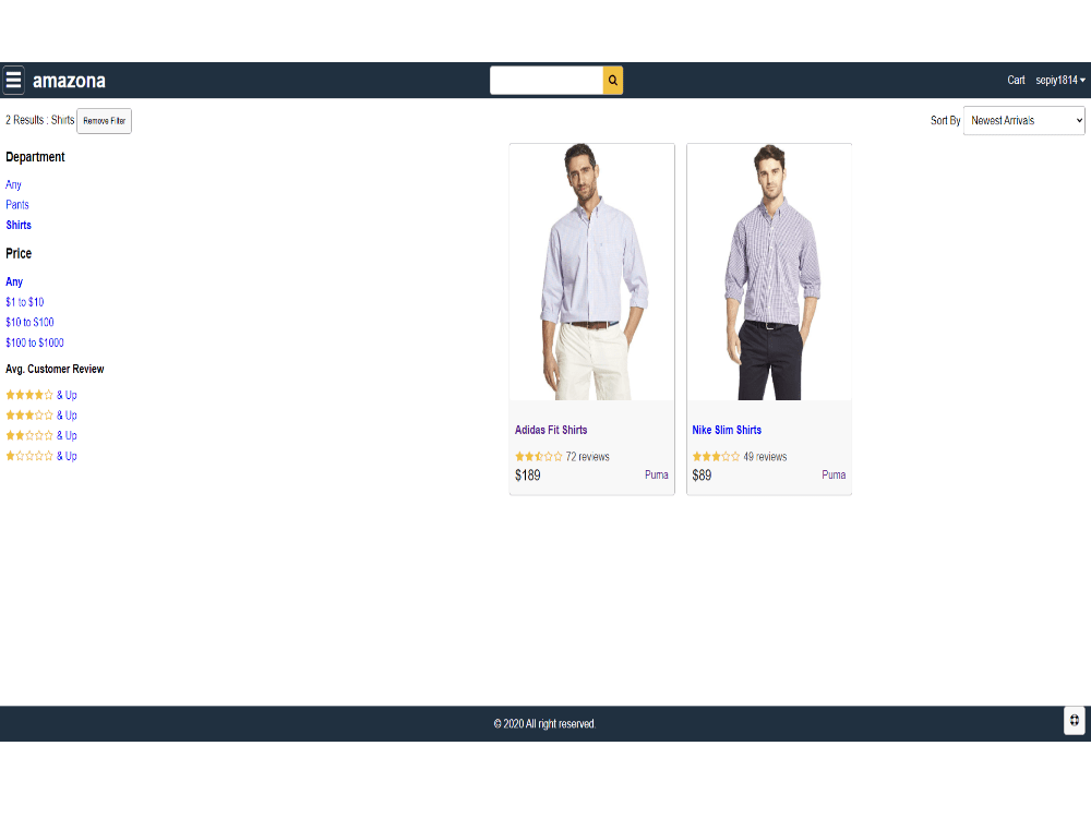 A fully functioned e-commerce web application | Upwork