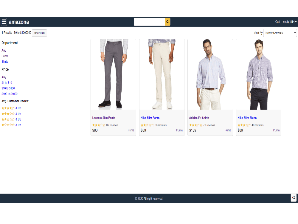 A fully functioned e-commerce web application | Upwork