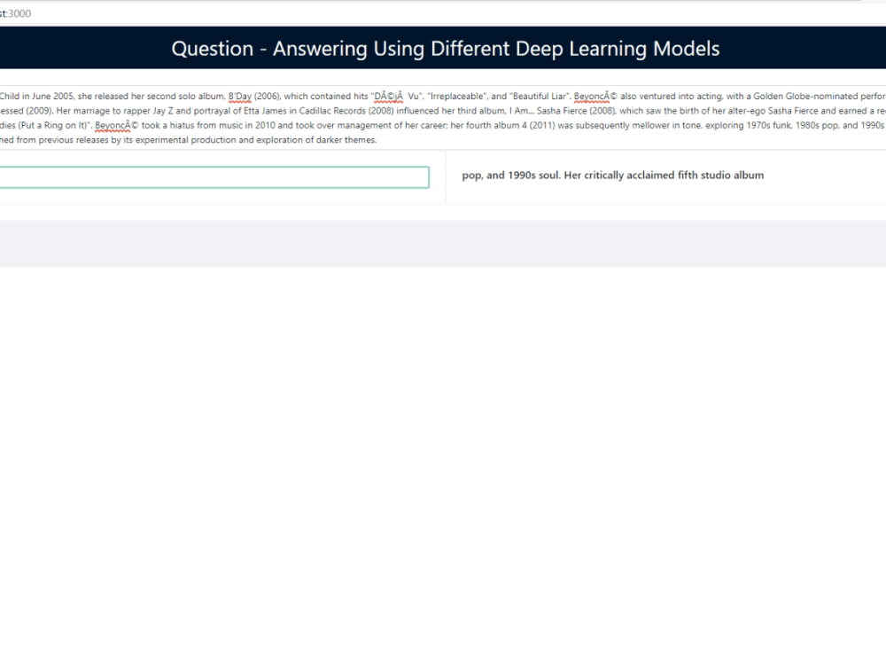 Awsome question answering system based on ai | Upwork