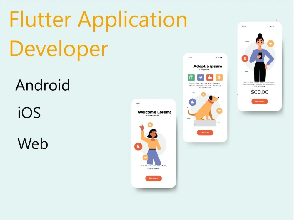 A Flutter (Android, iOS and Web) application | Upwork