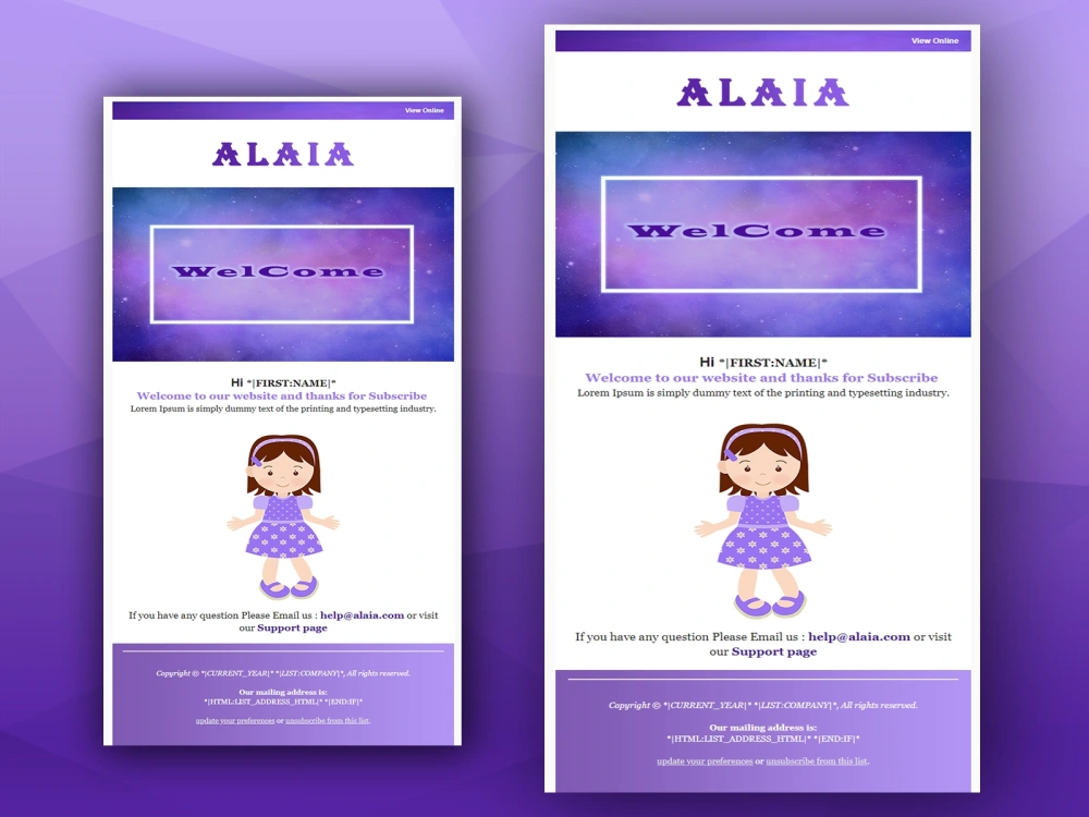 Mailchimp template design, email marketing and automation, Newsletter ...