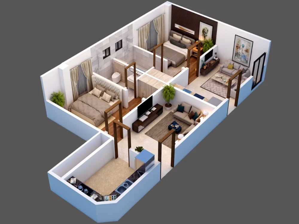 Beautiful 3D floor plan renderings for Residential and Commercial ...