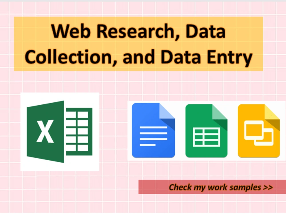 An organized and clean spreadsheet with accurate data. | Upwork