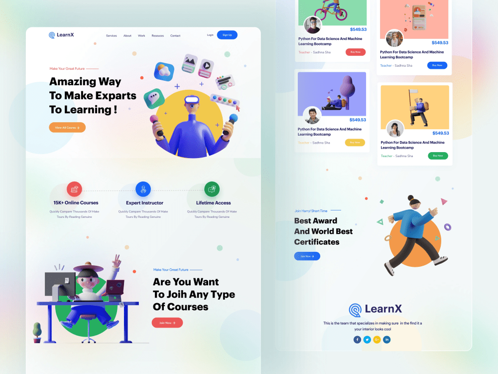 Website/landing page design in PSD, XD or Figma source file format | Upwork