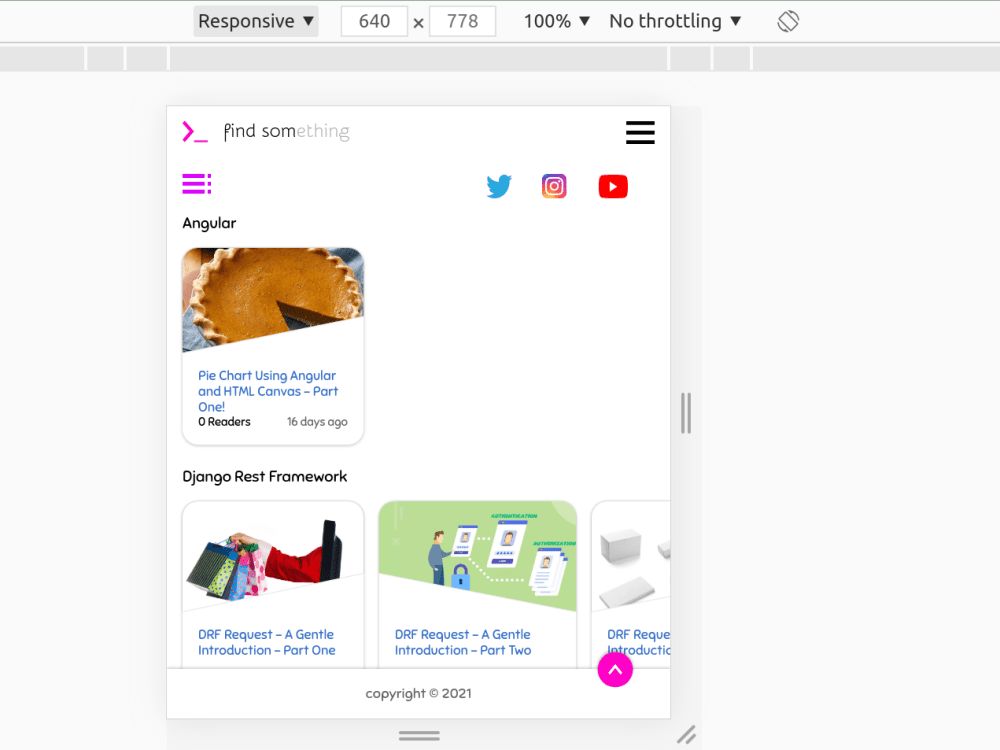 A responsive web application in Angular | Upwork