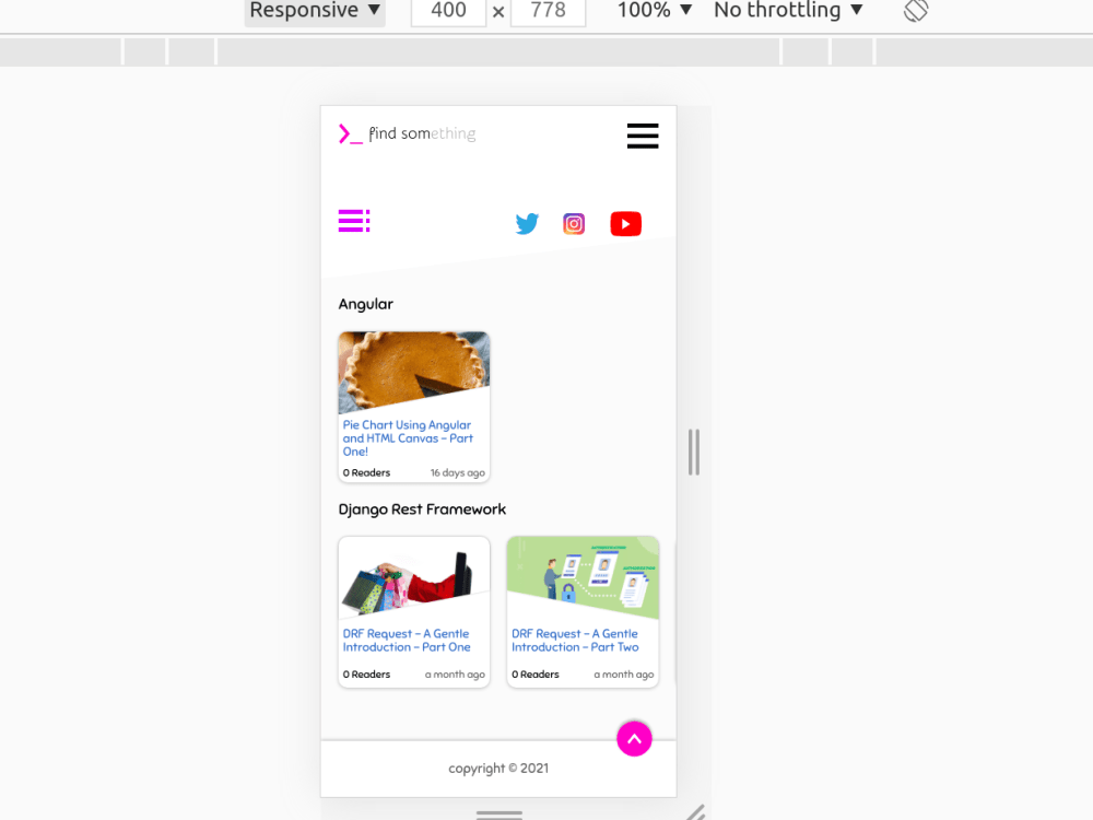 A responsive web application in Angular | Upwork