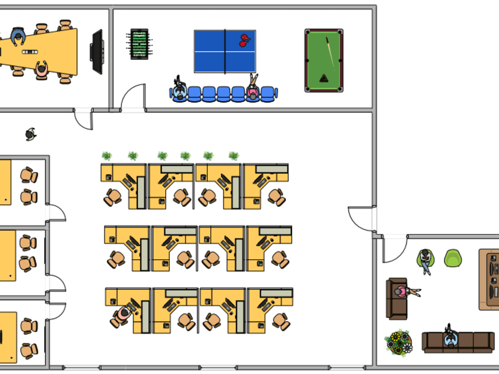 A professional Visio Network Diagram, Office Layout, Organization chart ...