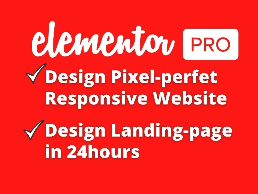 Elementor landing page, Elementor website design with Elementor pro | Upwork