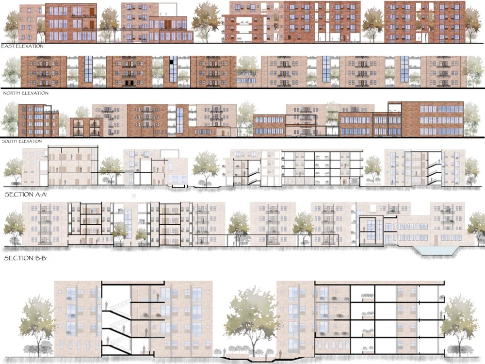 Architectural photoshop rendering service for site plan, section&elevation | Upwork