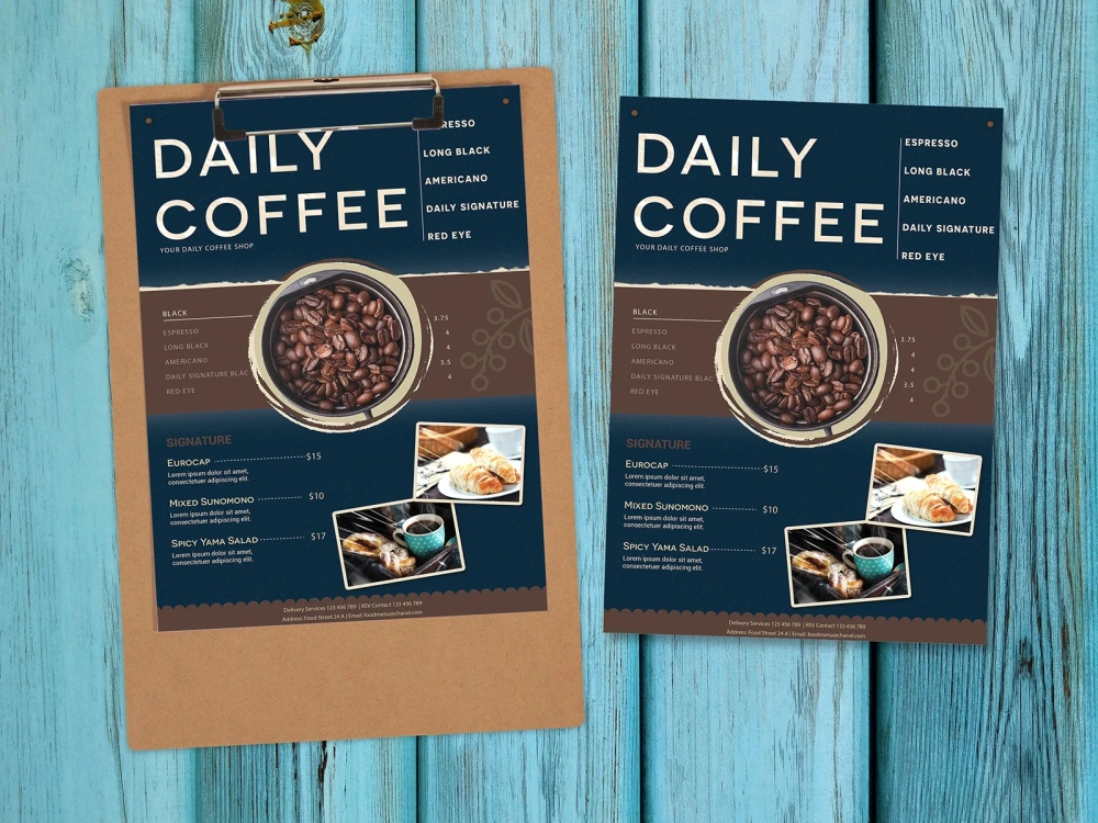 An amazing menu designed for your business | Upwork