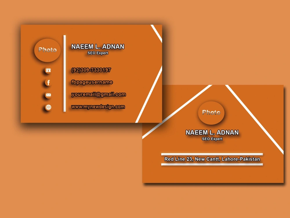 A double sided professional business card for your business growth | Upwork