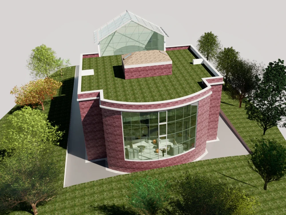 A Revit Modeling converted from a CAD drawing for a building of up to ...