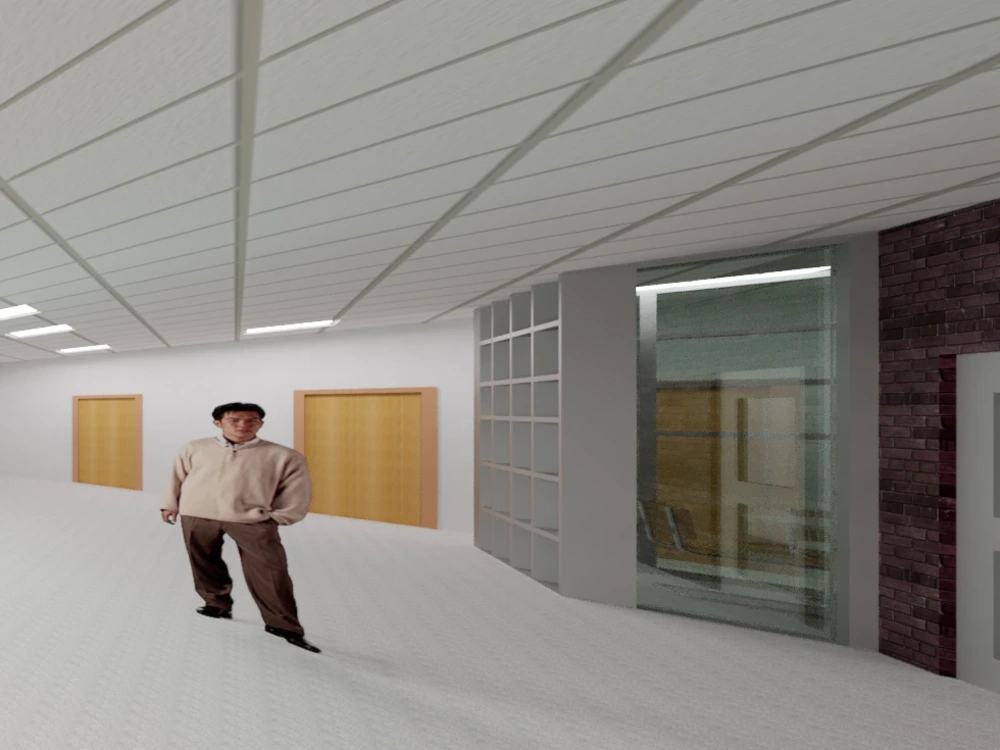 A Revit Modeling converted from a CAD drawing for a building of up to ...