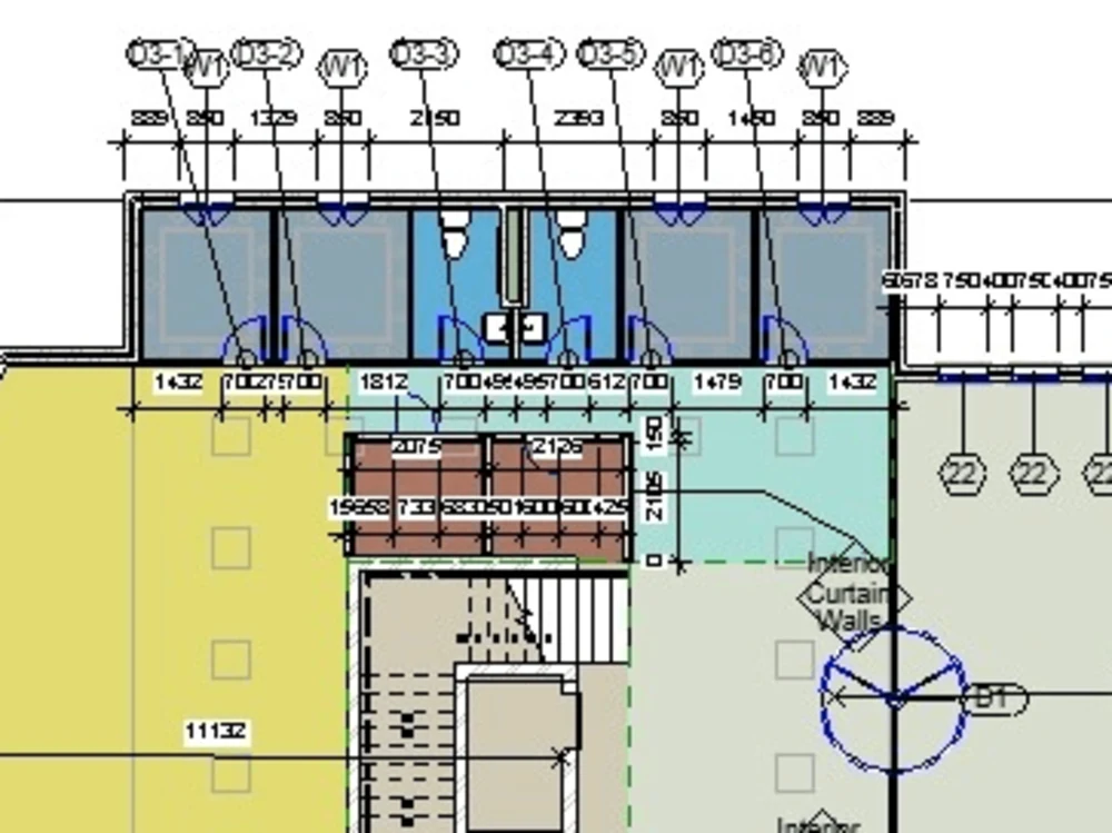 A Revit Modeling converted from a CAD drawing for a building of up to ...