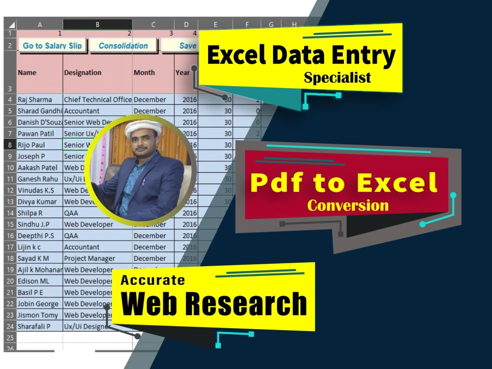 Accurate pdf to Word/Excel conversion, Manual Data Entry | Upwork