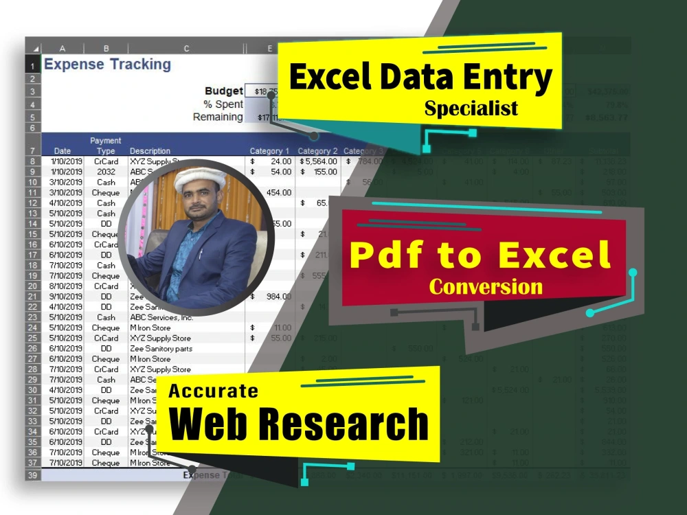Accurate pdf to Word/Excel conversion, Manual Data Entry | Upwork