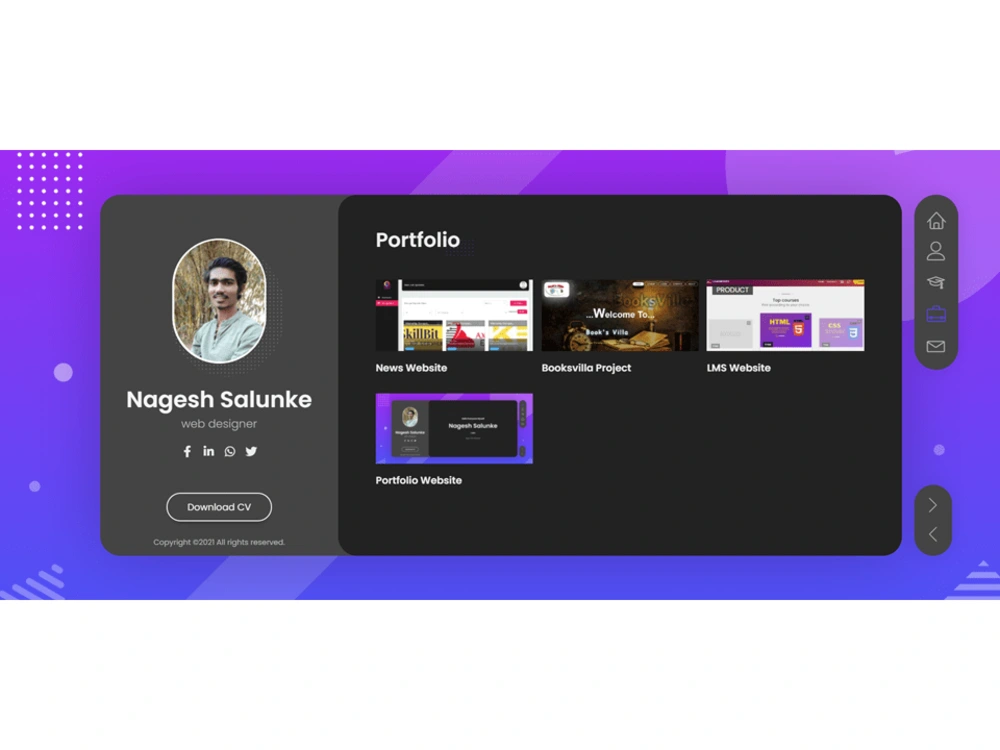 An amazing Personal Portfolio Website with Admin Dashbord | Upwork