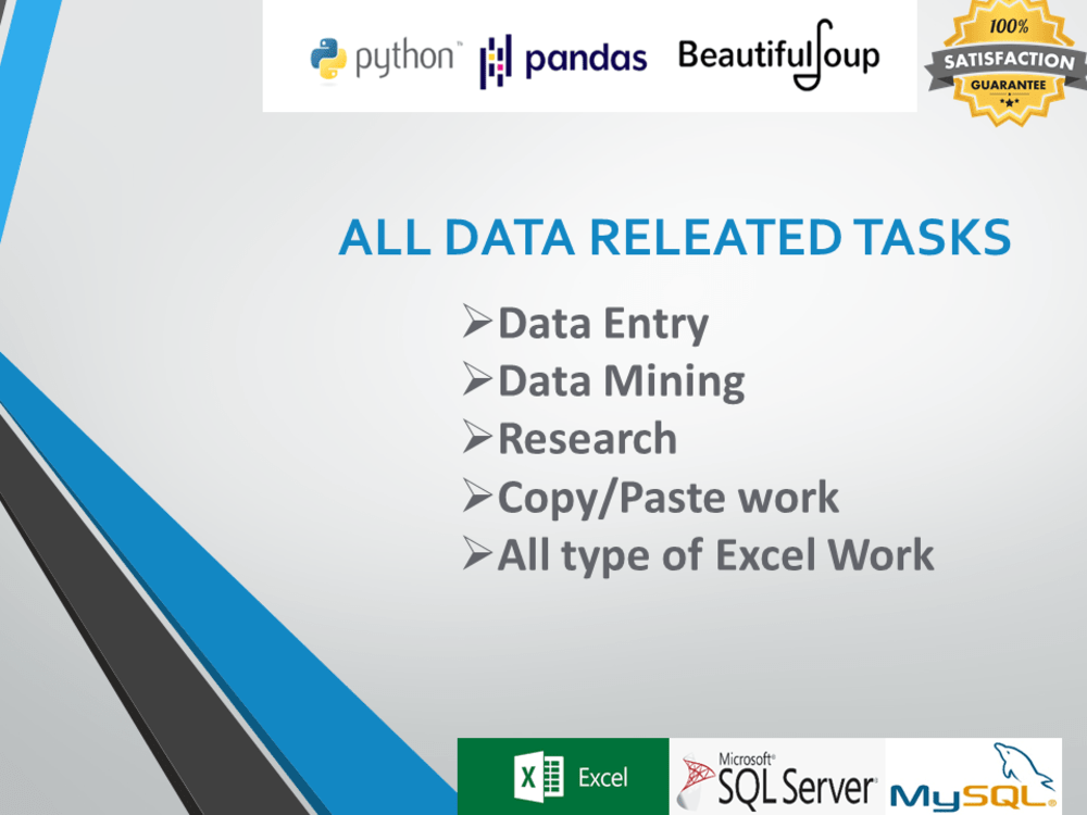 Data Entry Data Mining Web Scraping And Copy Paste Upwork