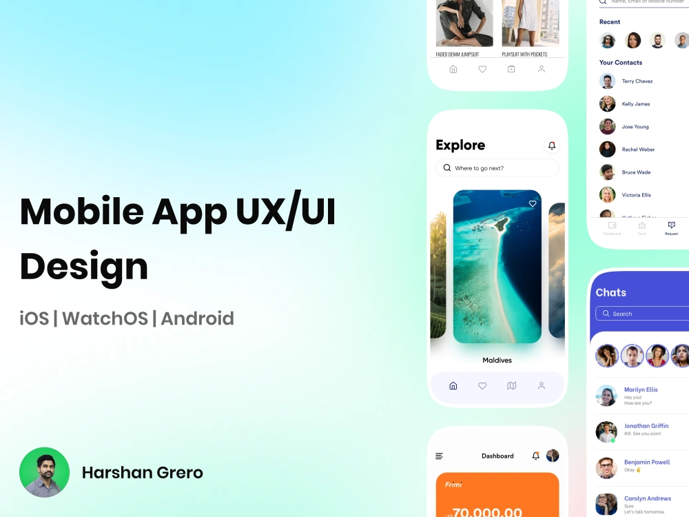 A modern professional UX/UI for mobile app design | Upwork
