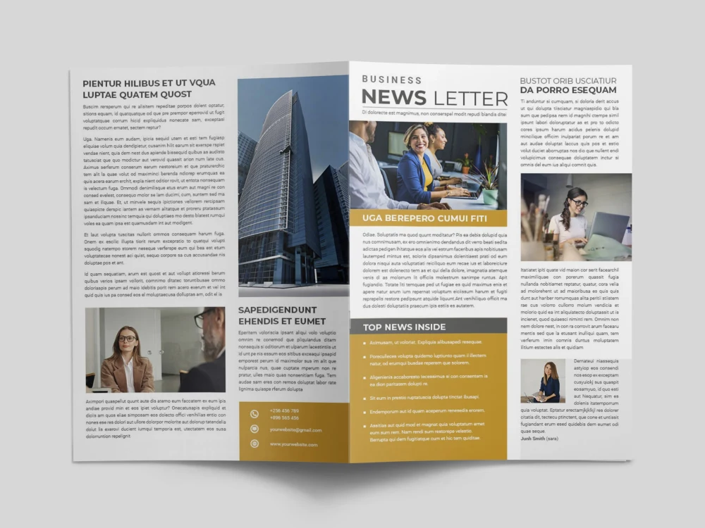 Design and layout professional print newsletter and magazine design ...