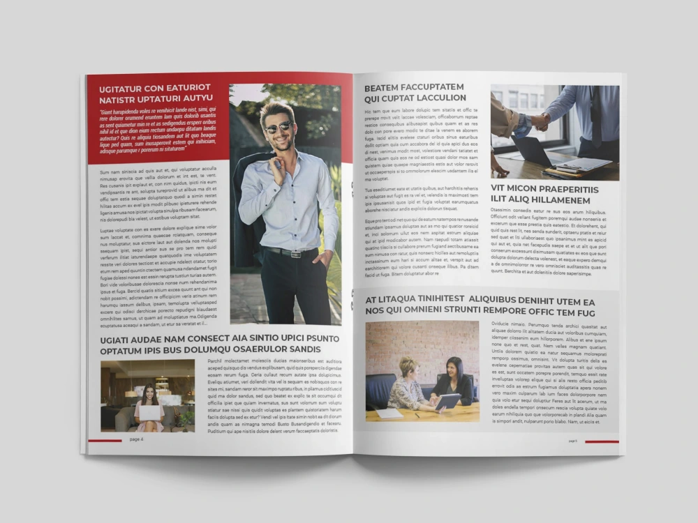 Design and layout professional print newsletter and magazine design ...