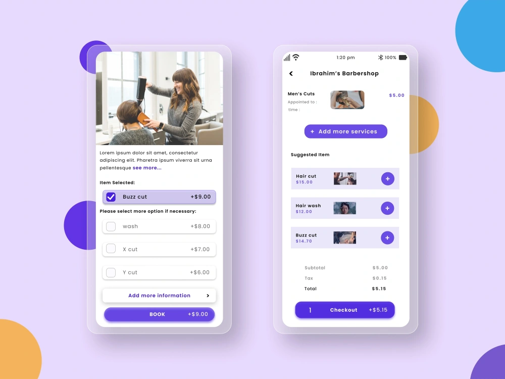 An amazing mobile app UI design | Upwork