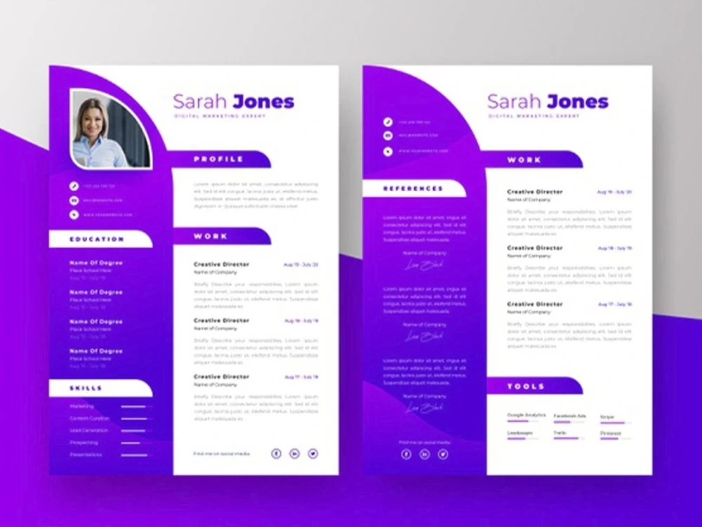 A Professional and Eye catchy Resume design for your next Job | Upwork
