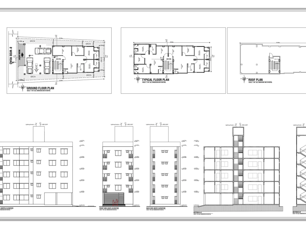 Floor plan section elevation site plan for city permit or approval | Upwork