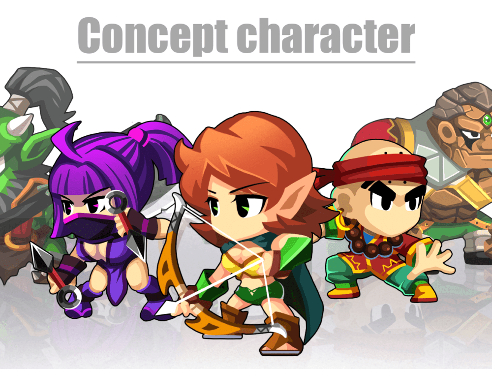 A mini game ( Art style, character, animation, fx, unity, concept ...