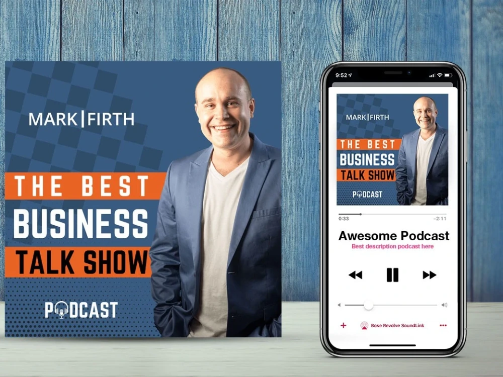 A professional podcast cover art and podcast logo | Upwork