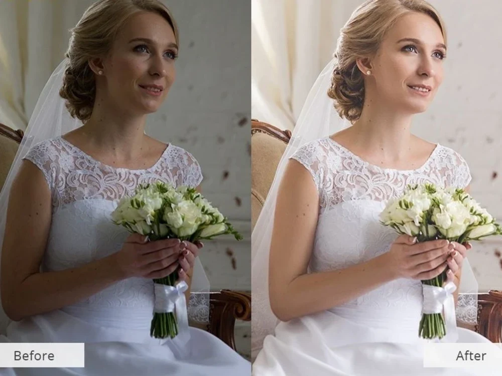 Very professional Wedding Photo edited | Upwork