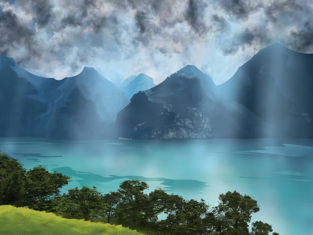 Realistic digital painting landscape, portrait, oil paintng art | Upwork