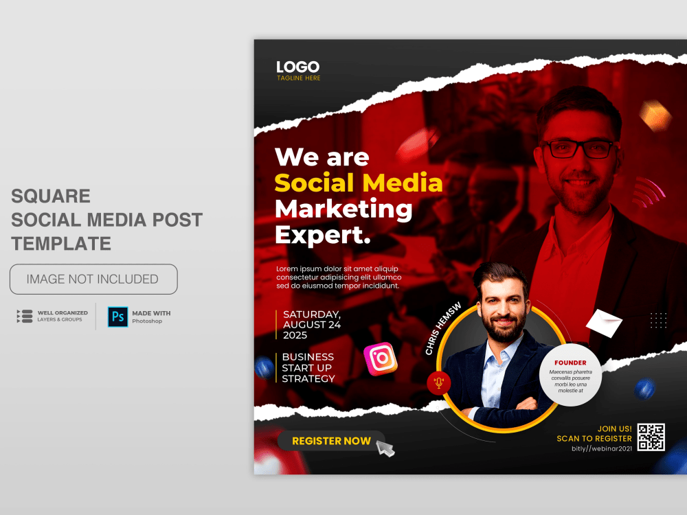 Modern & stylish Instagram & Facebook post design | Upwork