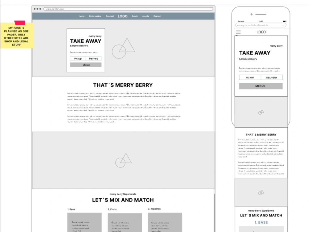 A professional wireframe for your (Responsive) Digital Project | Upwork