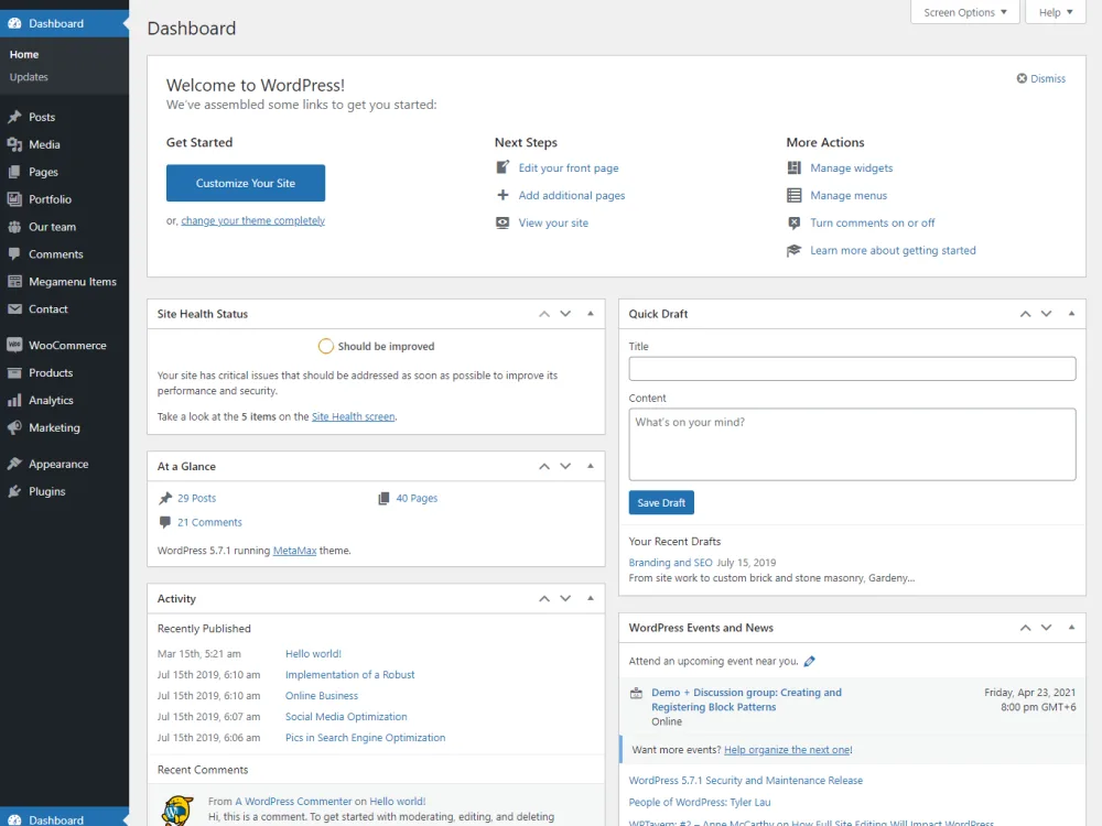 WordPress Installation, Theme Setup exactly like Demo | Upwork