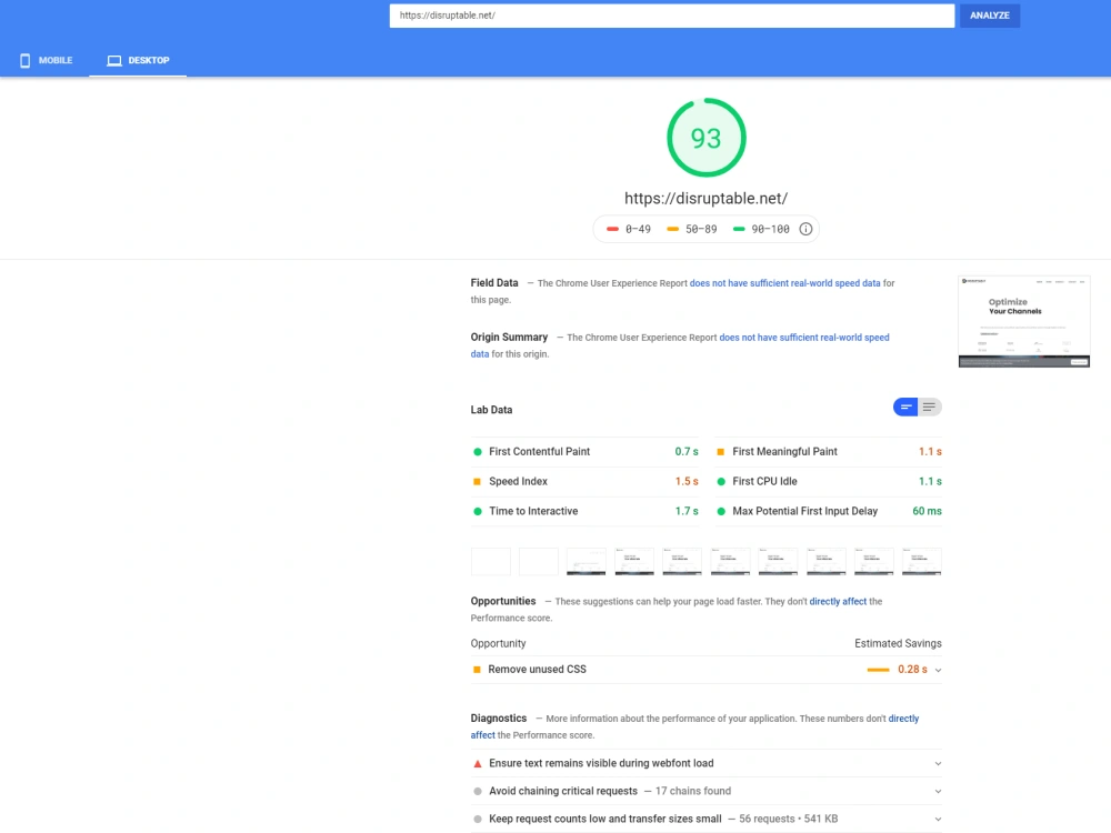 Speed optimization on your website according to Core Web Vitals | Upwork