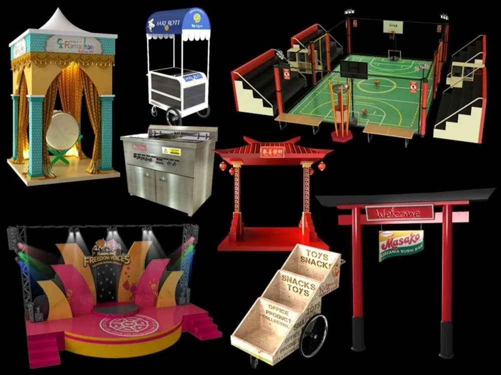 Custom furniture/booth/cart/display design through your idea | Upwork