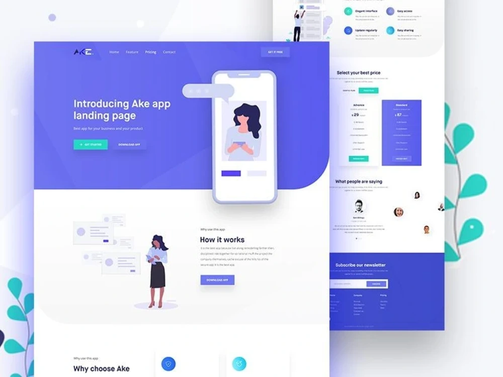 A landing page website with complete responsive design | Upwork
