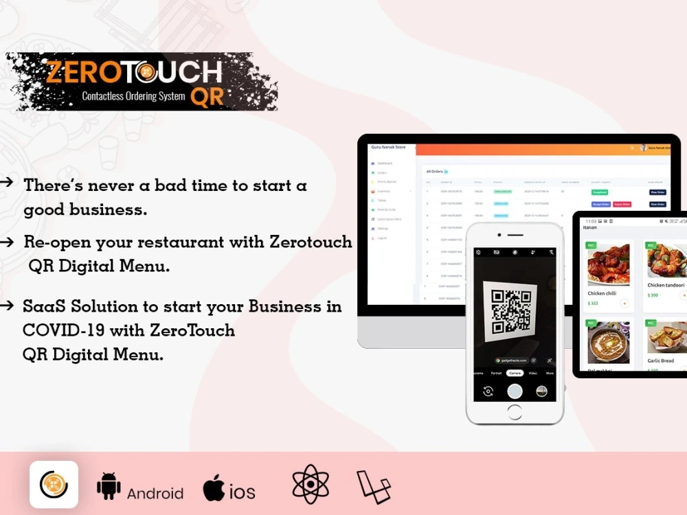 Digital Menu Card with Restaurant Owner app | Upwork