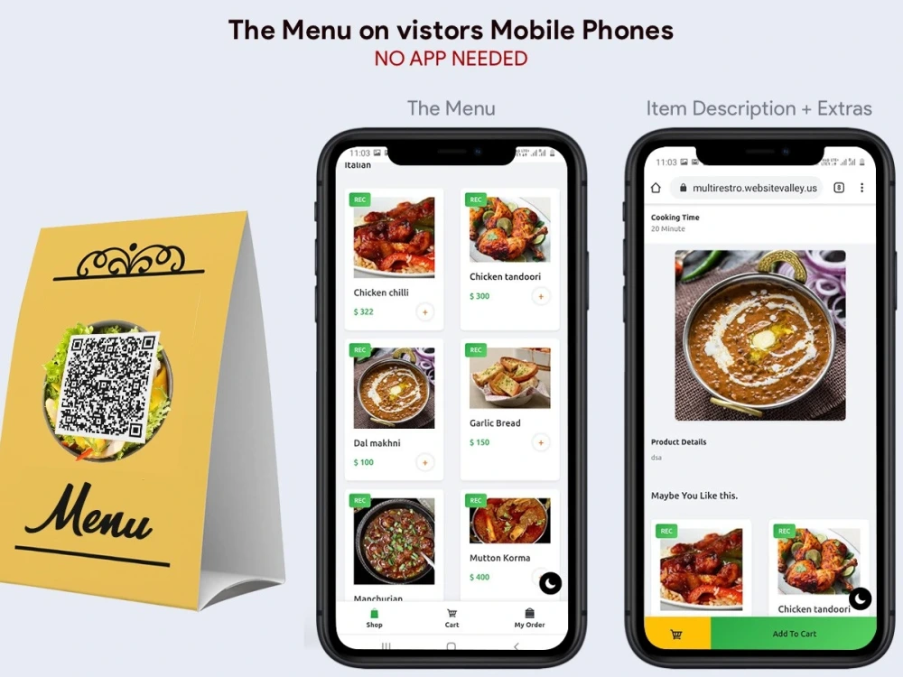 Digital Menu Card with Restaurant Owner app | Upwork
