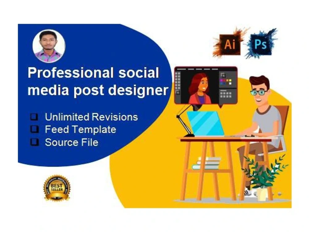 Social media post designer for any social media | Upwork