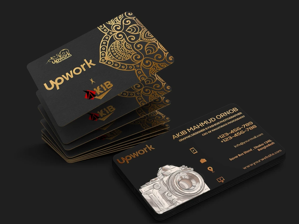 Professional luxury , modern business card design | Upwork