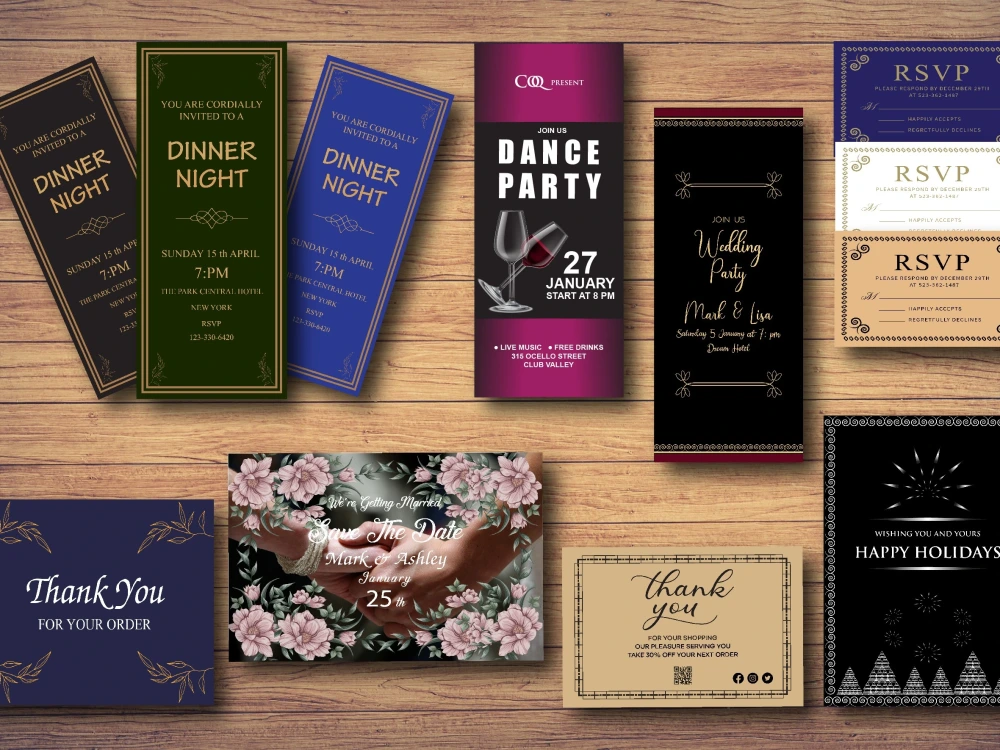 Amazing party invitation, birthday and greeting card design | Upwork