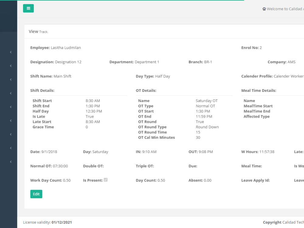 An amazing Attendance Management Web System ASP.NET MVC5 for your ...