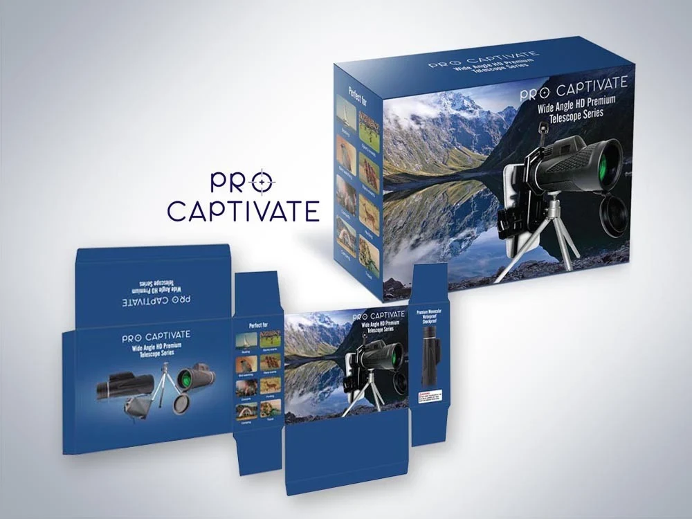 A modern and premium looking product packaging/box design | Upwork