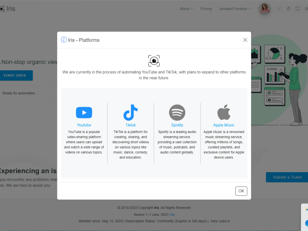 Viewbot for YT, Tiktok | Upwork