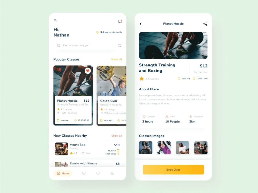 A modern minimalist mobile app UI design in Figma | Upwork