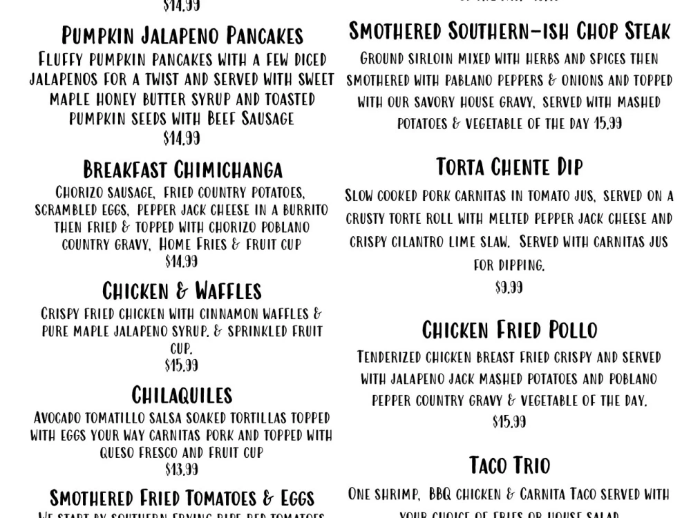 A Chef inspired menu & front and back of house restaurant business plan ...