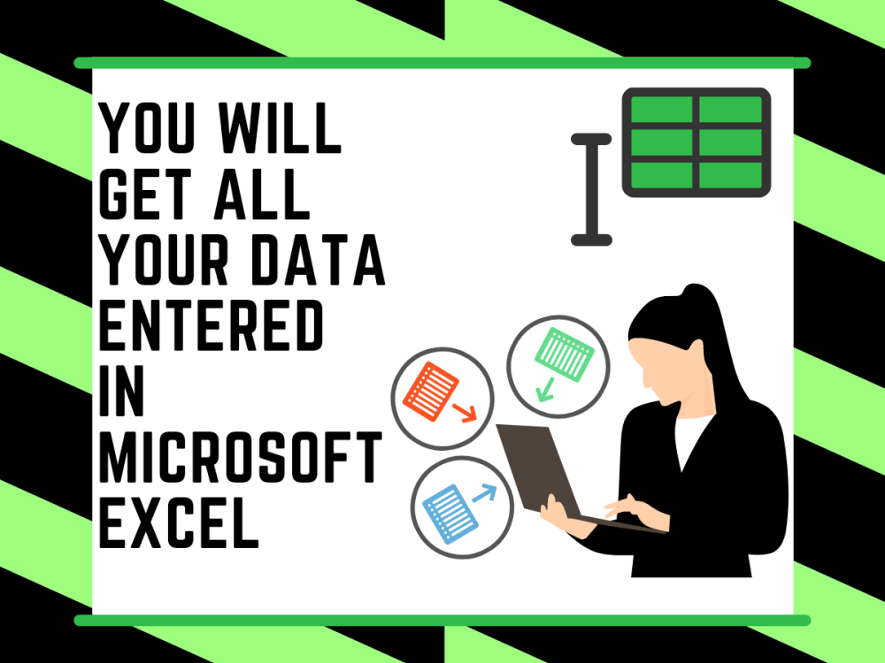 All your data entered in Microsoft Excel | Upwork