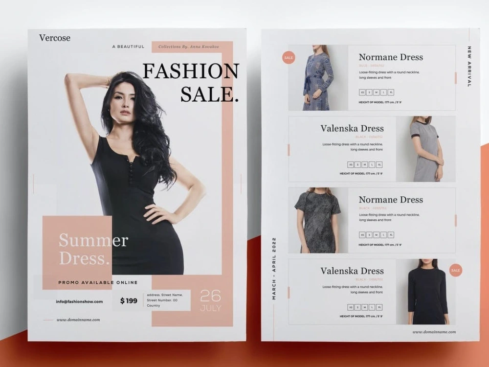 A stunning fashion lookbook, line sheet, brochure, clickable or catalog ...
